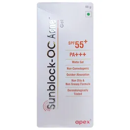 Buy Sunblock-OC Acne SPF 55+ PA+++ Gel 50 gm | 19 Minutes Delivery ...