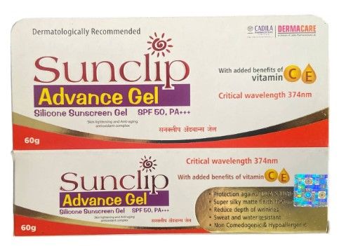Sunclip Advance Silicone Sunscreen SPF 50 PA+++ Gel 60 gm Price, Uses ...