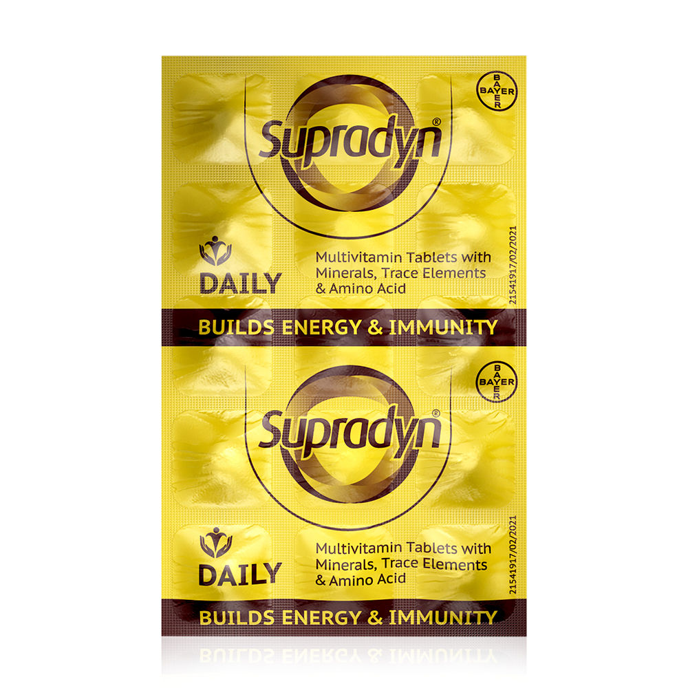 Supradyn Daily Multivitamin Tablet 15's Price, Uses, Side Effects ...
