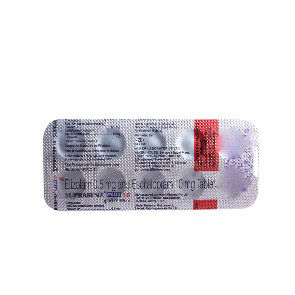 SUPRABENZ PLUS 10MG TABLET Price, Uses, Side Effects, Composition ...