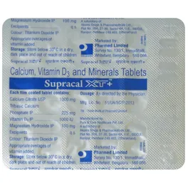 Supracal XT Plus Tablet | Uses, Side Effects, Price | Apollo Pharmacy