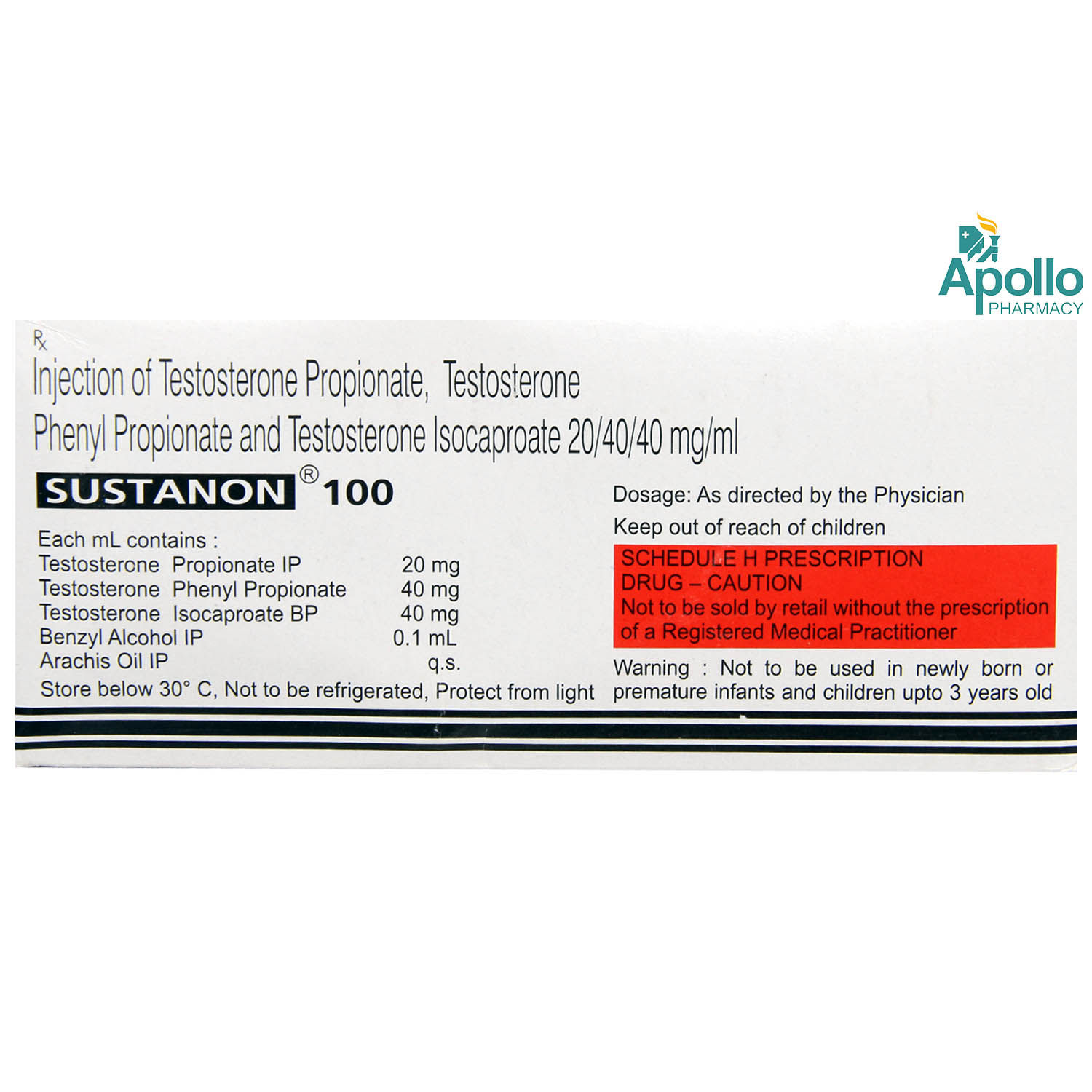 SUSTANON 100MG INJECTION Price, Uses, Side Effects, Composition ...
