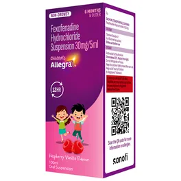 Allegra Raspberry Vanilla Flavour Oral Suspension 100 ml | Uses, Side ...