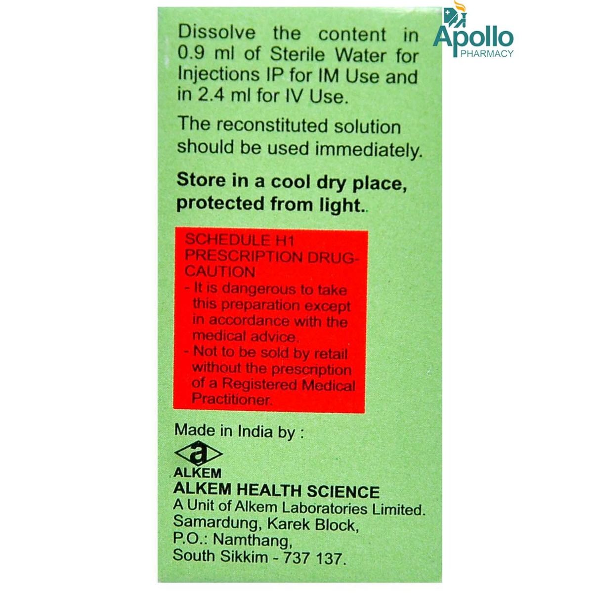 Swich XP 250mg Injection 1's Price, Uses, Side Effects, Composition ...