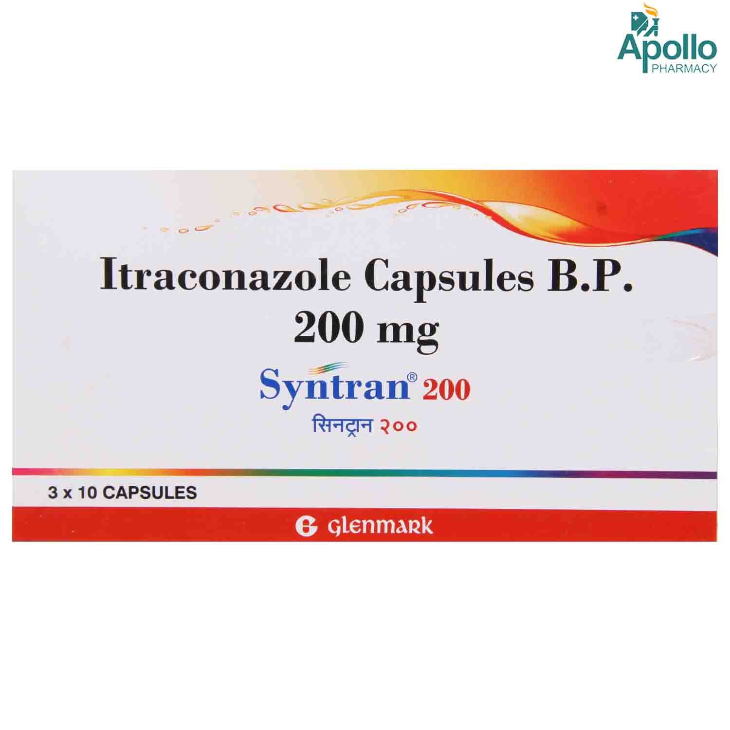 Syntran 200 Capsule 10's Price, Uses, Side Effects, Composition ...