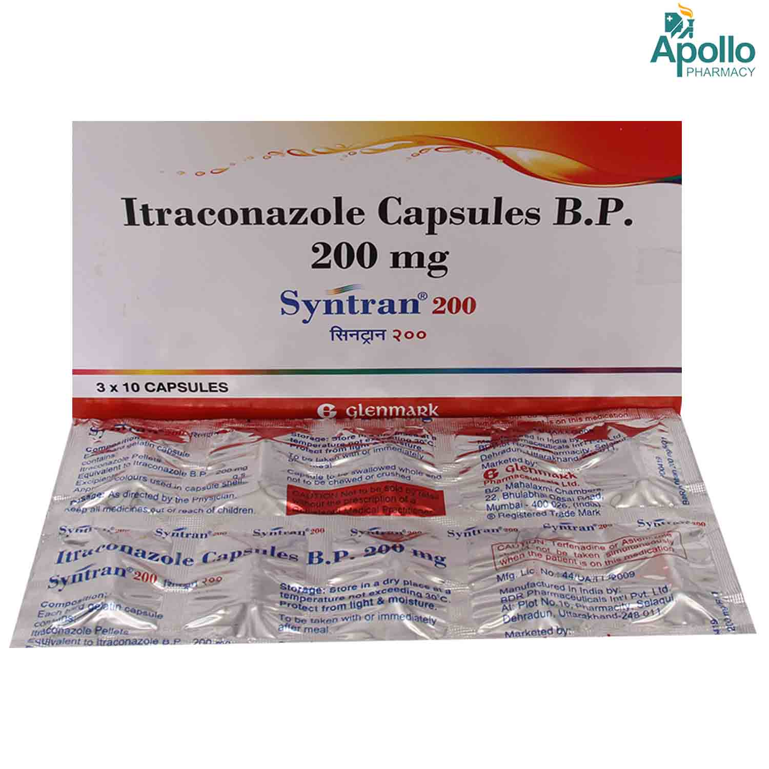 Syntran 200 Capsule 10's Price, Uses, Side Effects, Composition ...