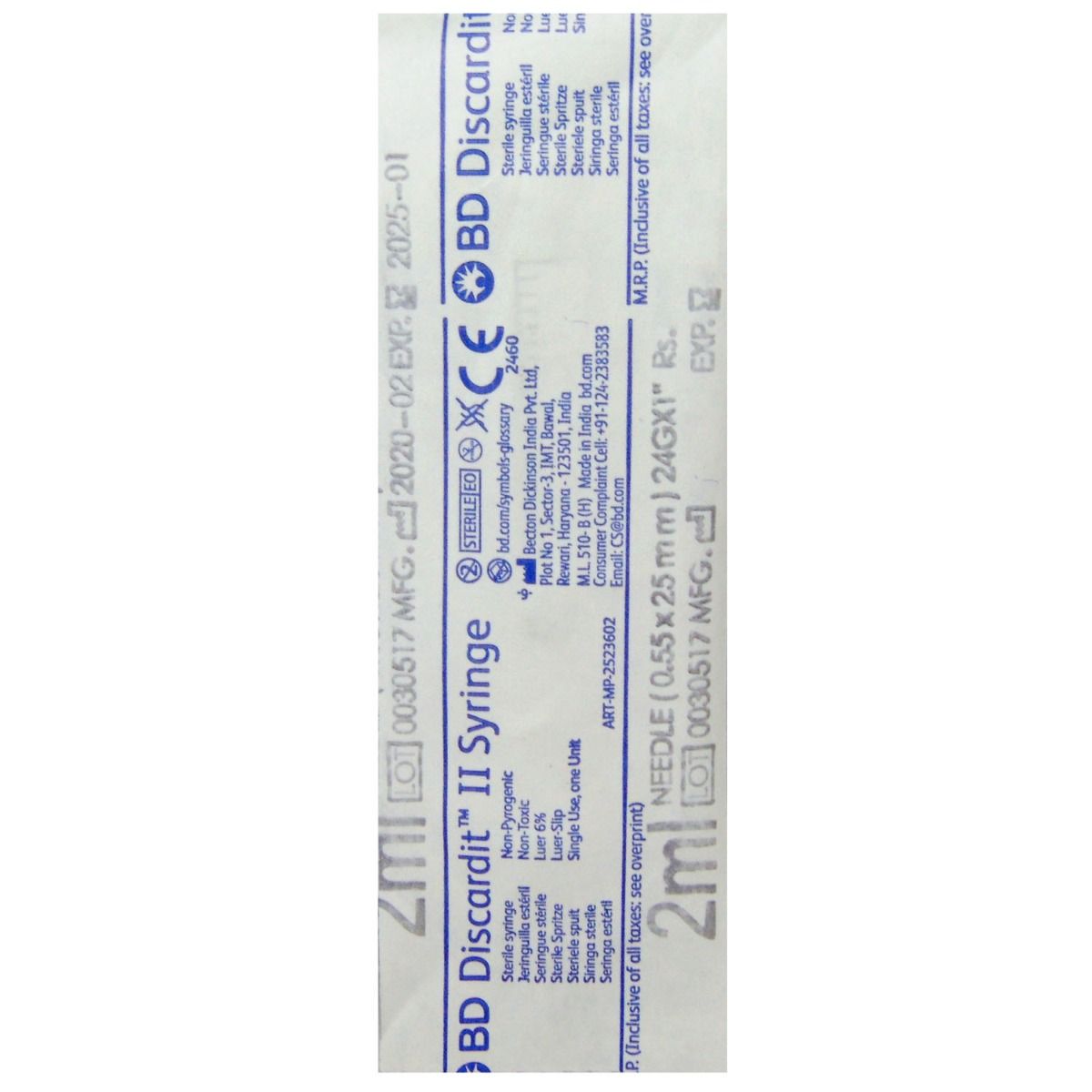 BD Syringe, 2 ml Price, Uses, Side Effects, Composition - Apollo Pharmacy