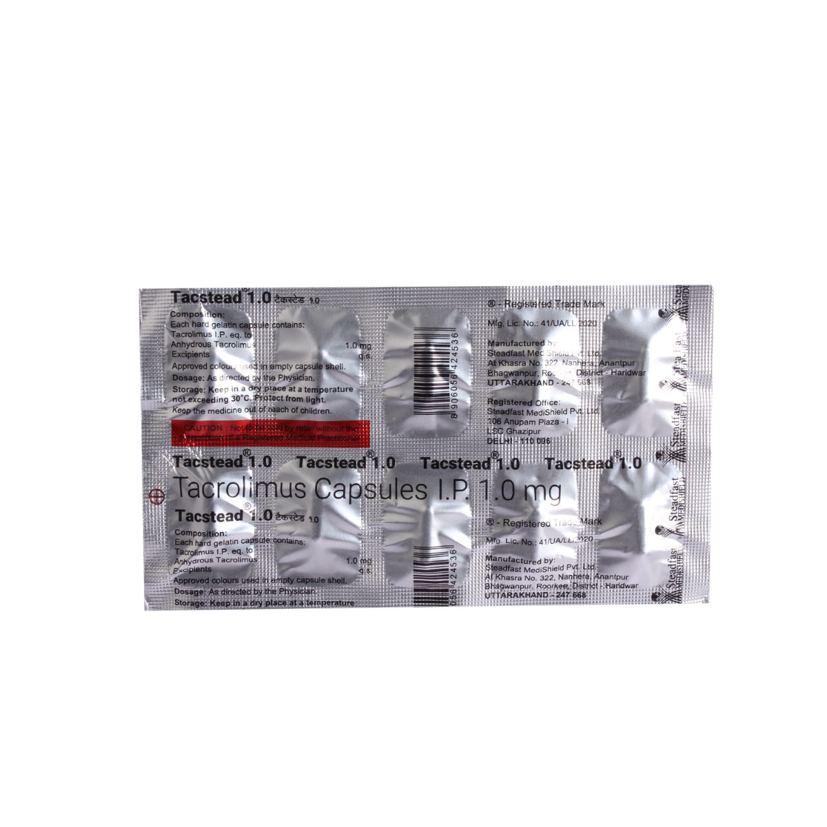 Tacstead 1mg Capsule 10's Price, Uses, Side Effects, Composition ...