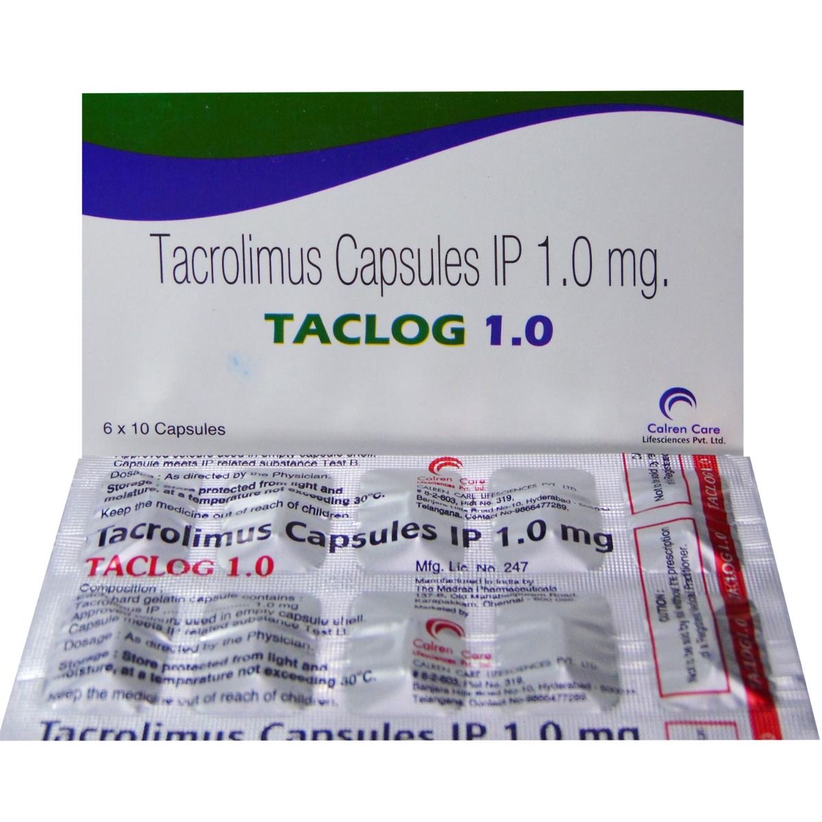 Taclog 1.0Mg Capsule 10'S Price, Uses, Side Effects, Composition ...