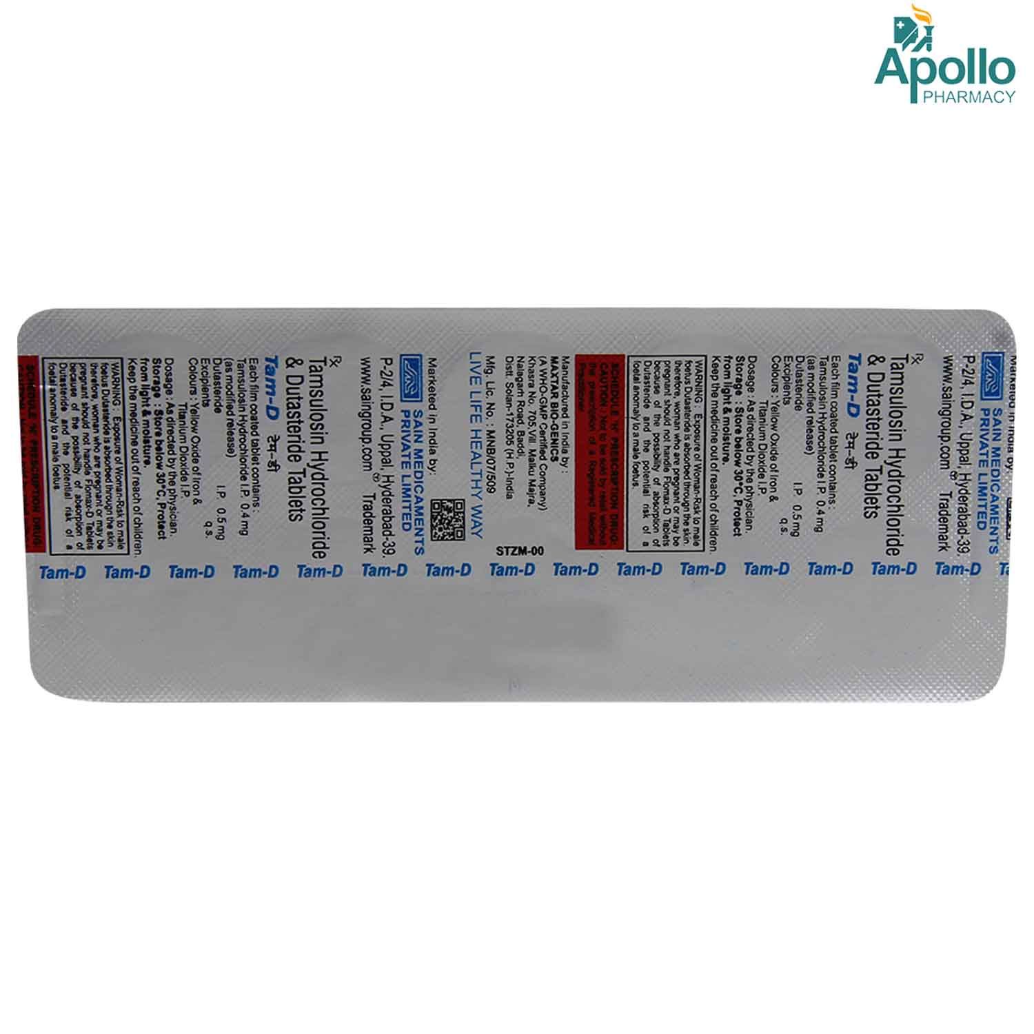 TAME D TABLET Price, Uses, Side Effects, Composition - Apollo Pharmacy