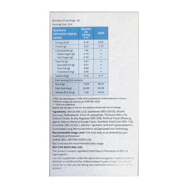 Tasiron Orange Flavour Suspension For Children | Uses, Side Effects ...