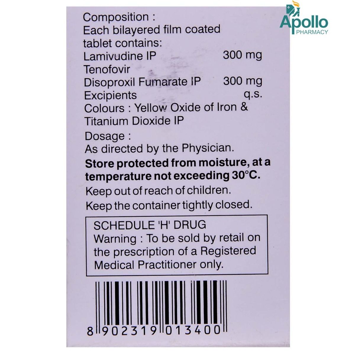 Tavin L Tablet 30's Price, Uses, Side Effects, Composition - Apollo ...