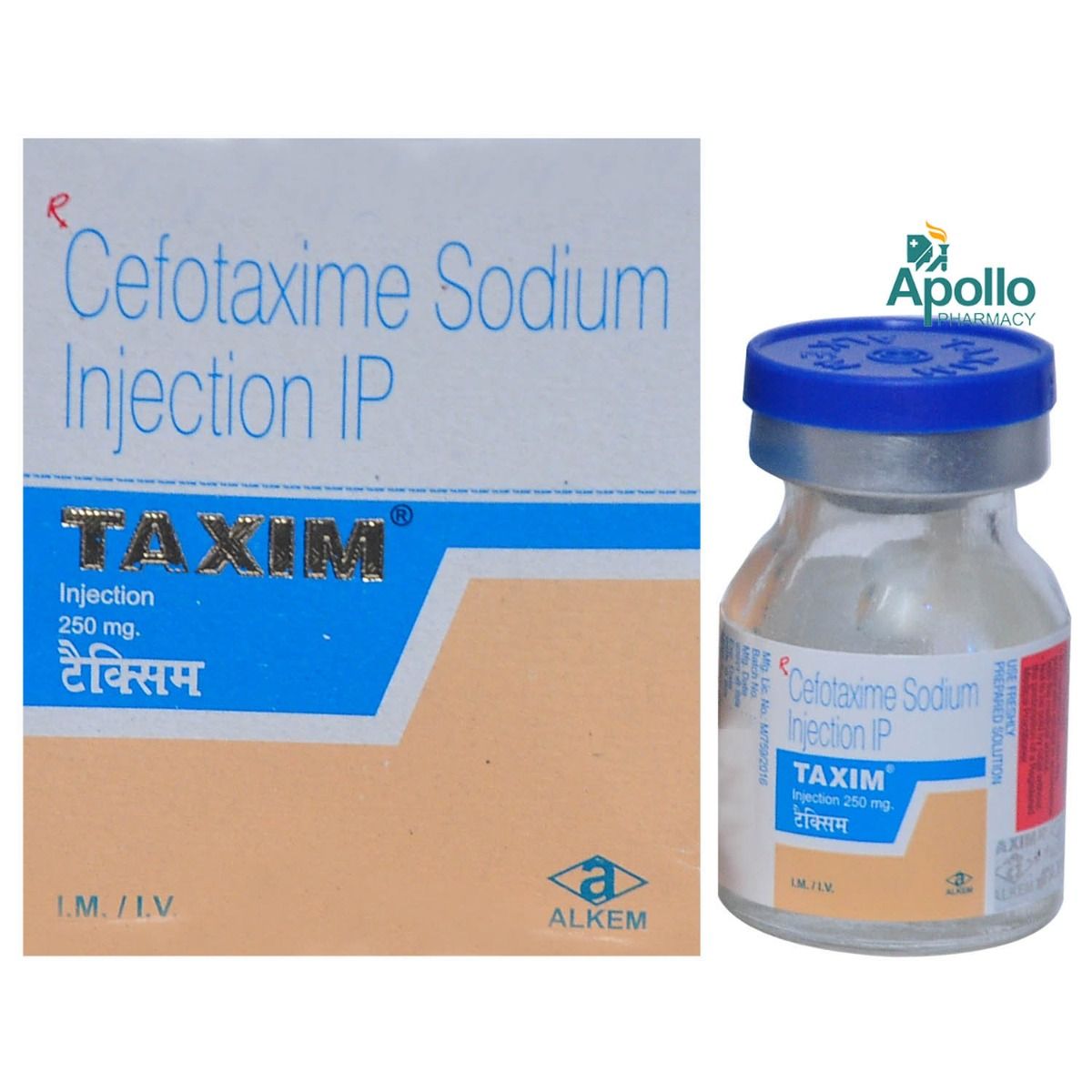 TAXIM 250MG INJECTION Price, Uses, Side Effects, Composition - Apollo ...