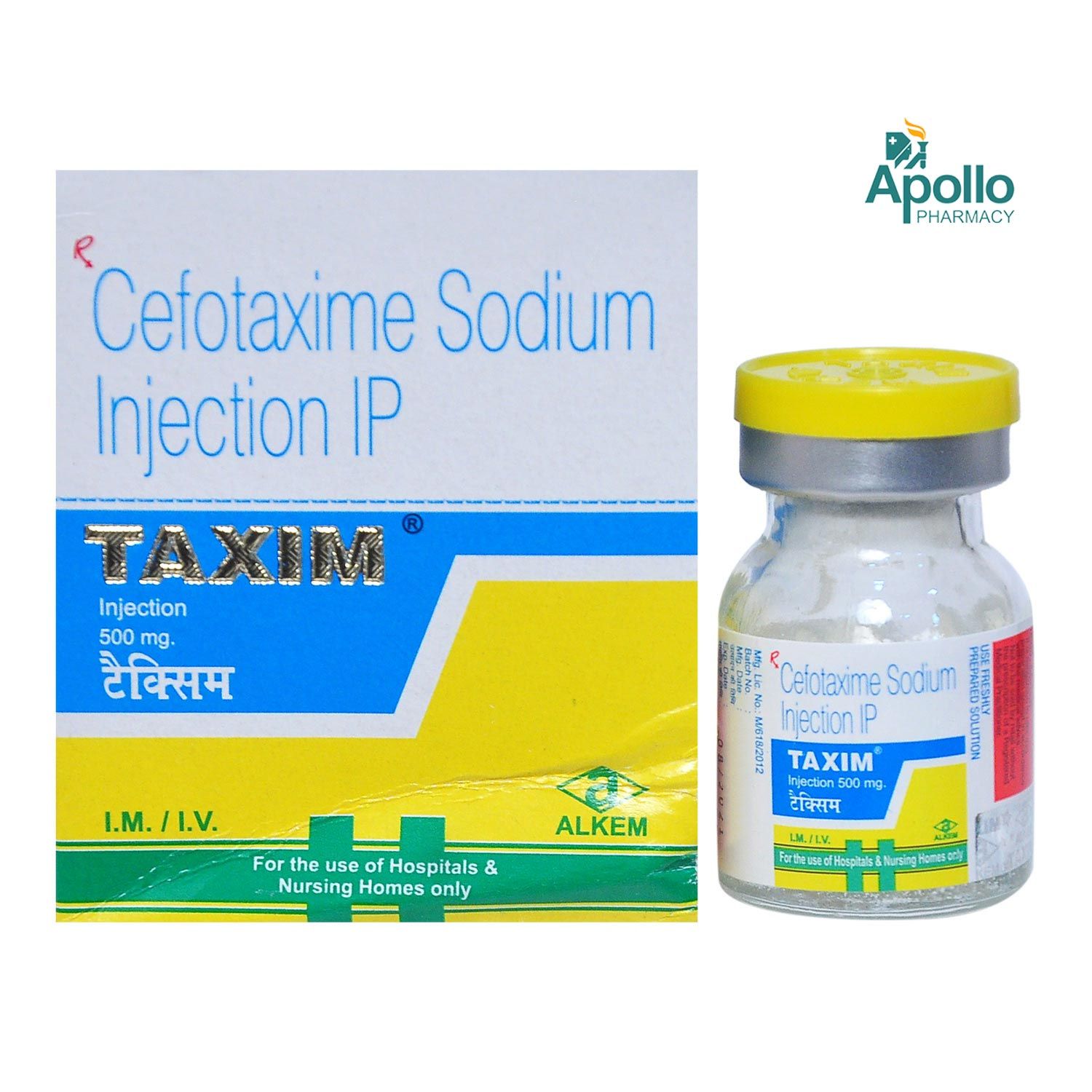 Taxim 500 mg Injection 1's Price, Uses, Side Effects, Composition ...