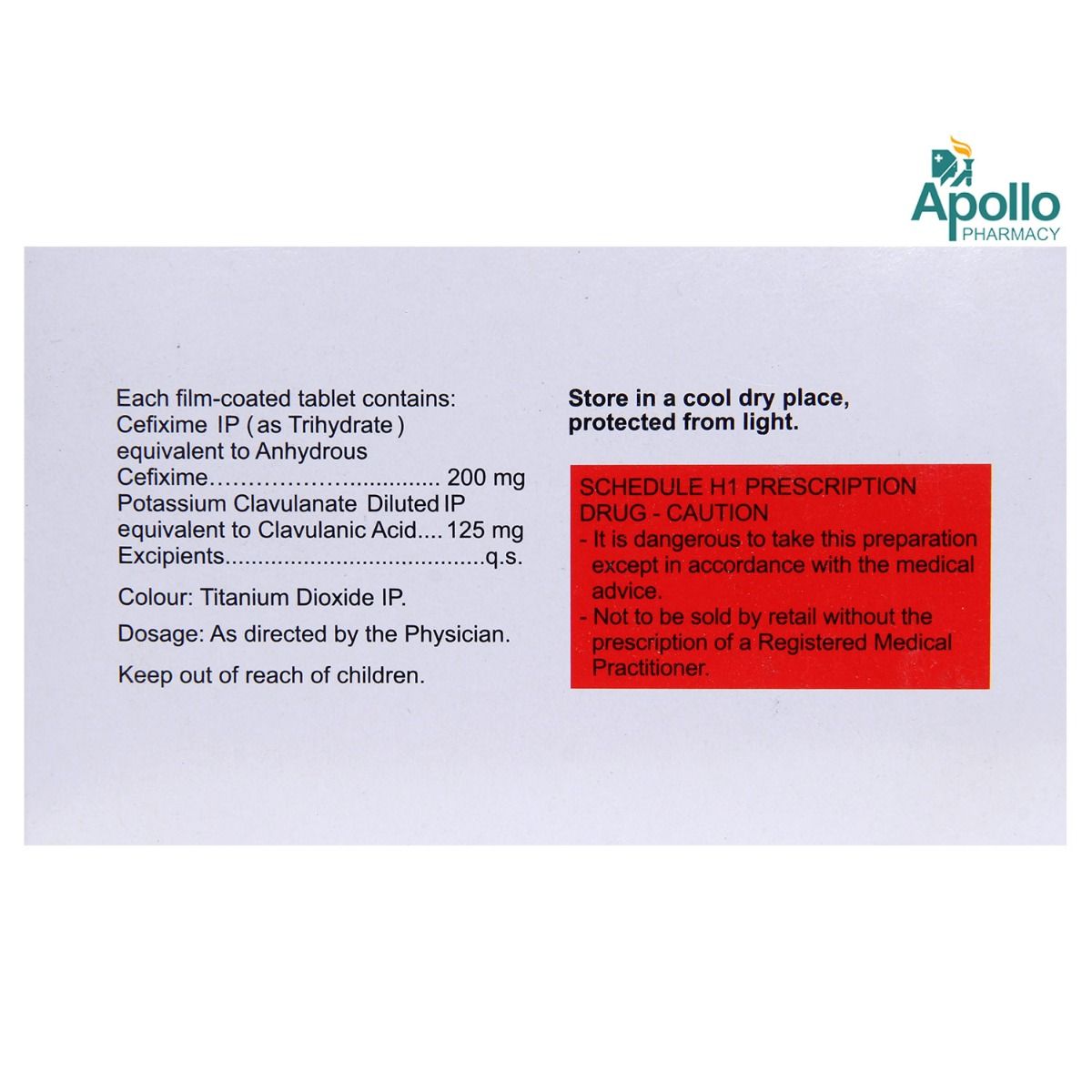 Taxim-O CV 200 Tablet | Uses, Side Effects, Price | Apollo Pharmacy