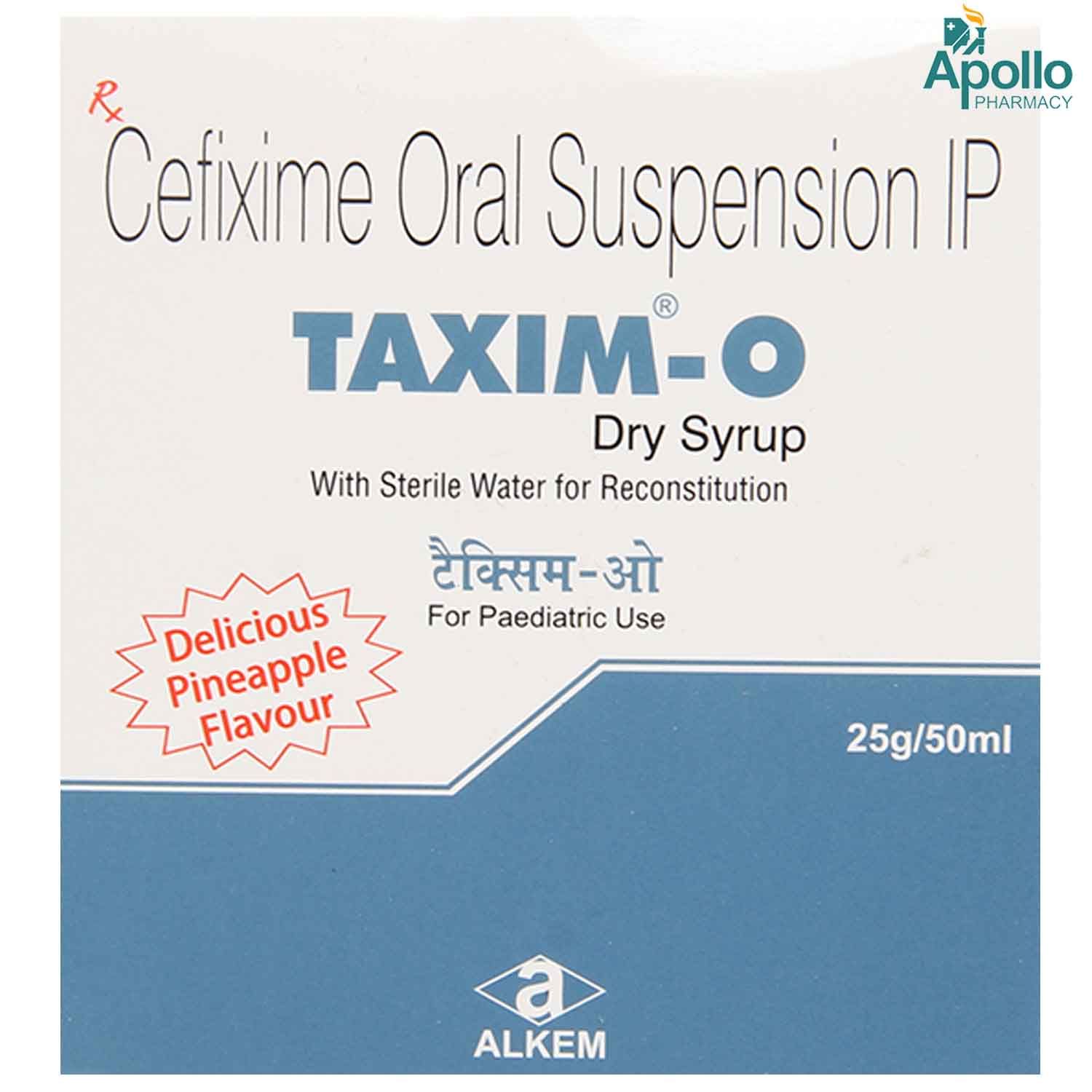 Taxim O Dry Syrup | Uses, Side Effects, Price | Apollo Pharmacy