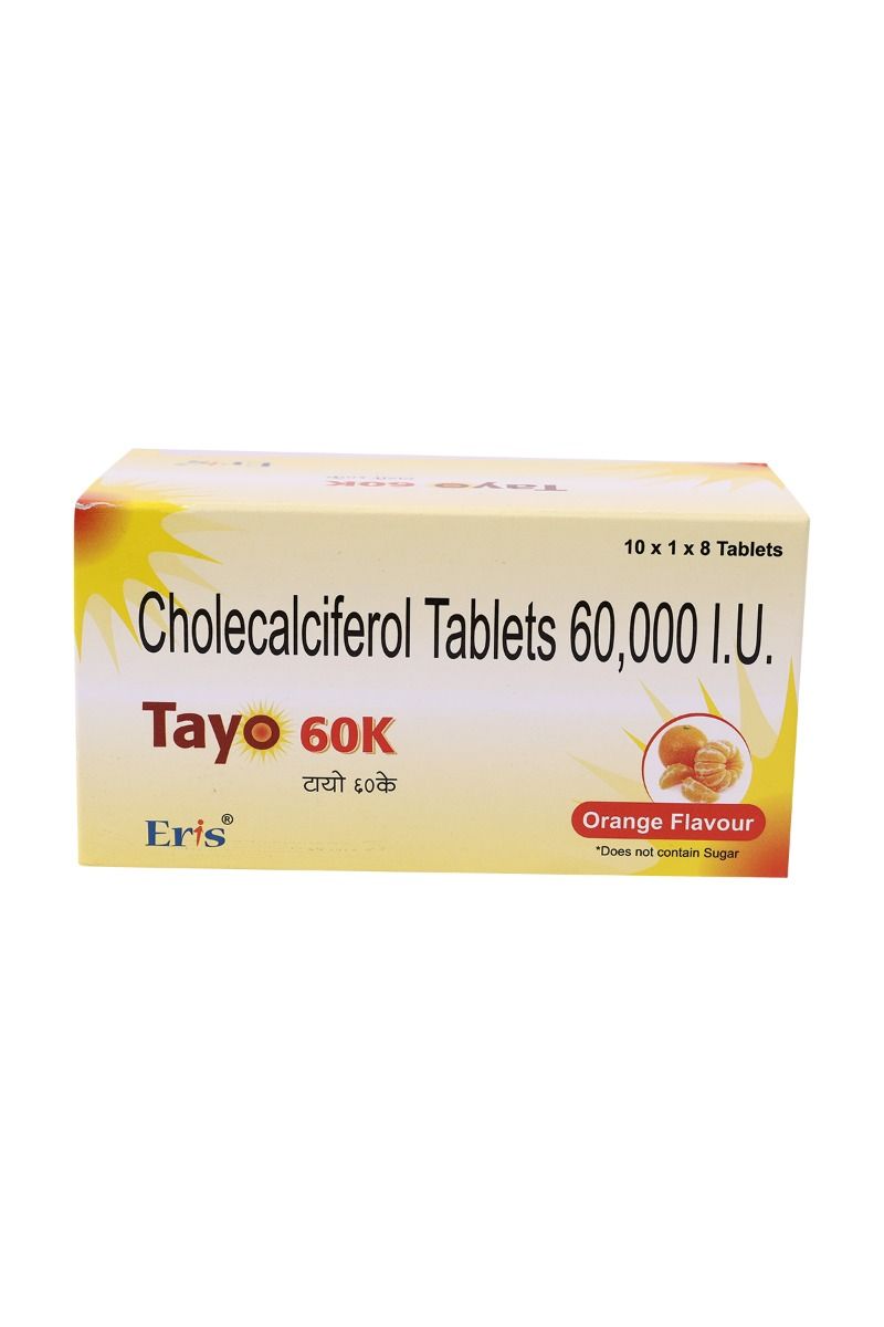 Tayo 60K Orange Tablet 7's Price, Uses, Side Effects, Composition ...