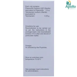 Tazomac 2.25gm Injection | Uses, Side Effects, Price | Apollo Pharmacy
