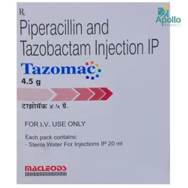Tazomac 4.5 gm Injection | Uses, Side Effects, Price | Apollo Pharmacy