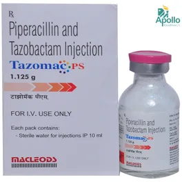 TAZOMAC PS INJECTION 1.125GM | Uses, Side Effects, Price | Apollo Pharmacy