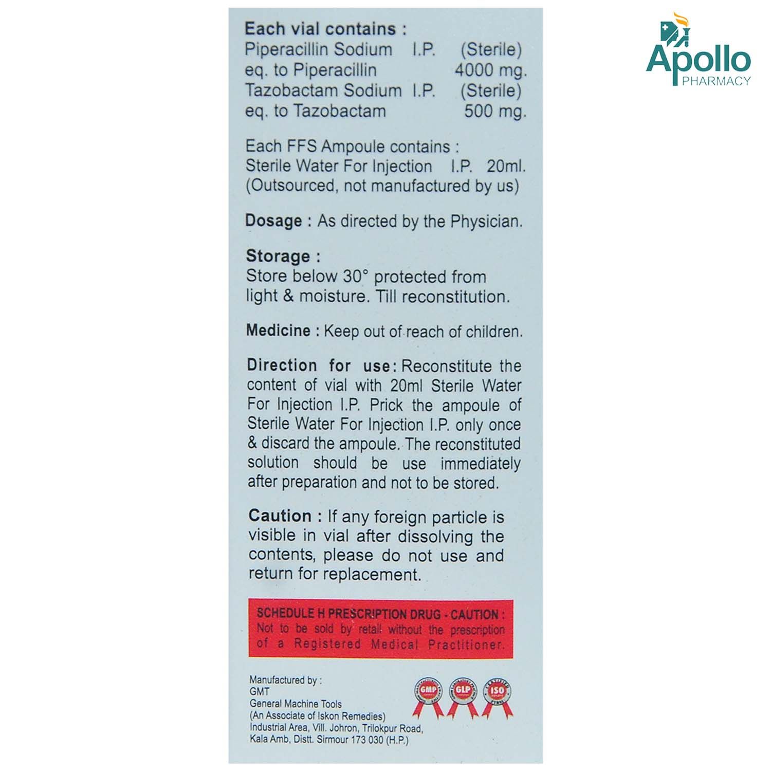 Tazohit Injection Price, Uses, Side Effects, Composition - Apollo Pharmacy