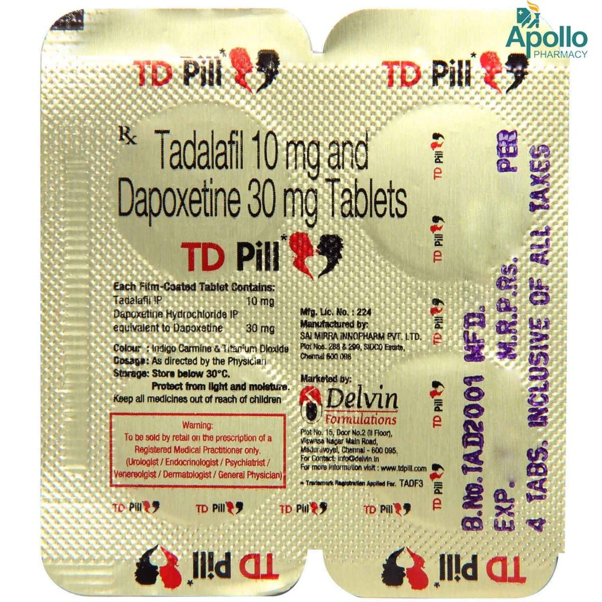 TD Pill Tablet | Uses, Side Effects, Price | Apollo Pharmacy