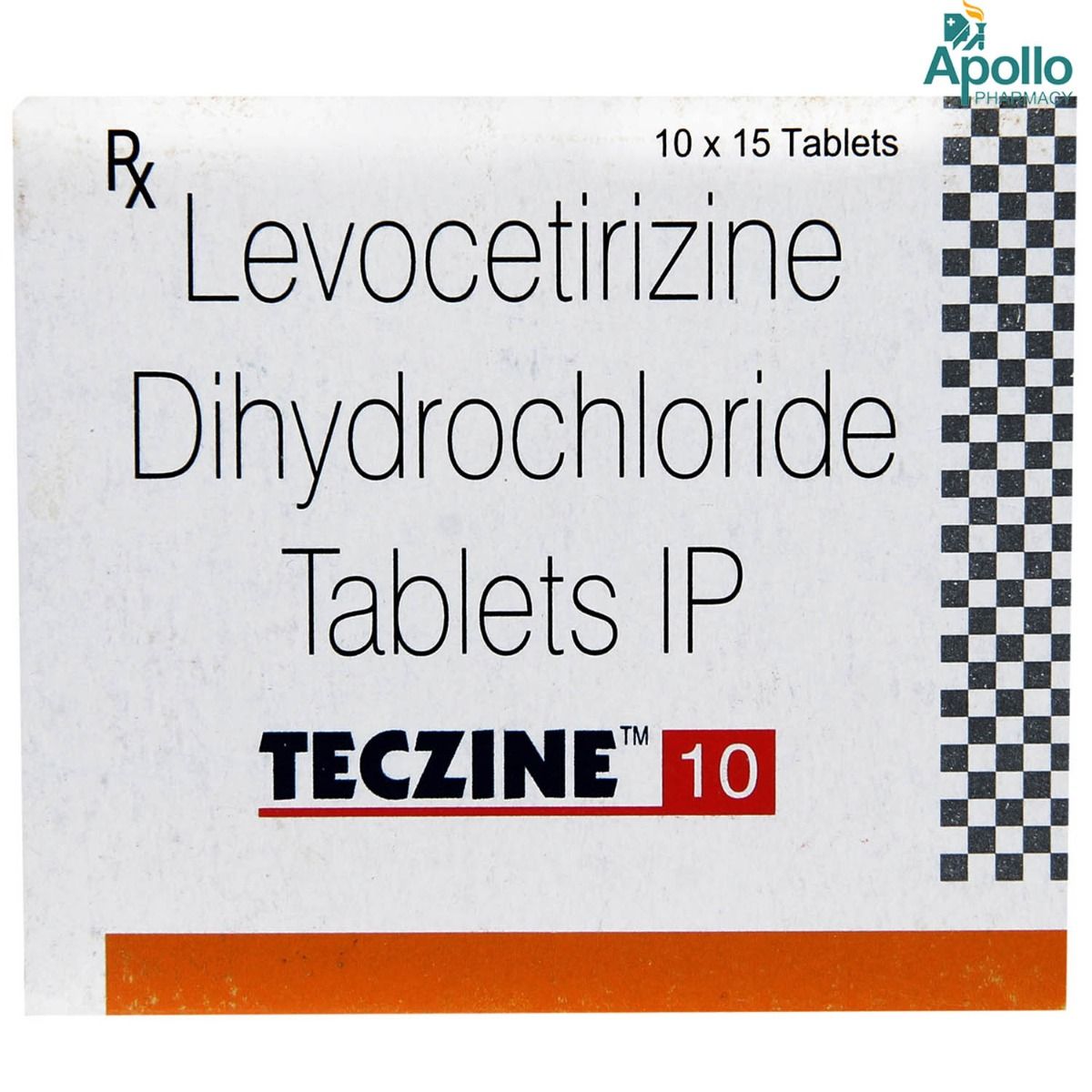 Teczine 10 Tablet 15's Price, Uses, Side Effects, Composition - Apollo ...