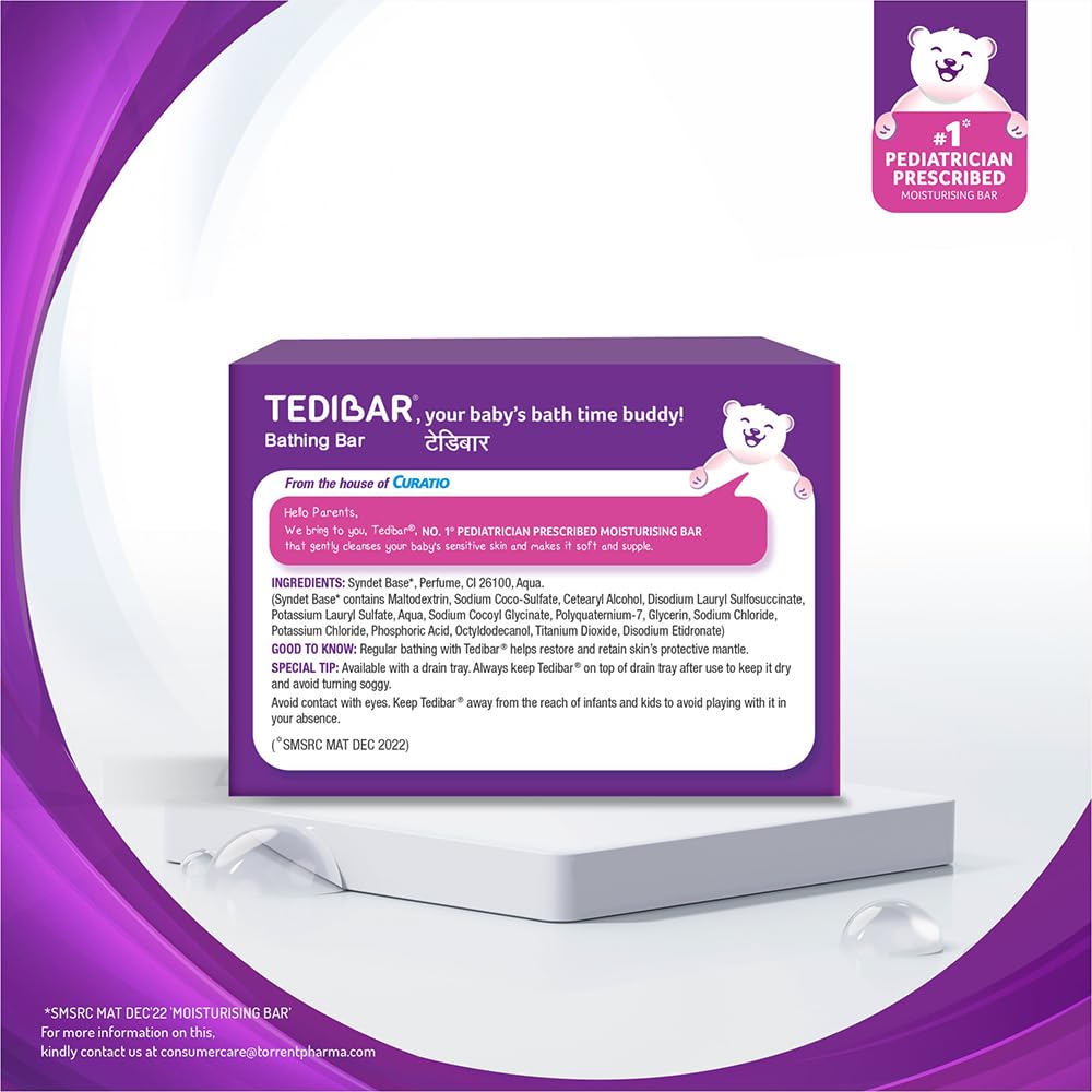 Buy Tedibar Bathing Bar, 75 gm | 19 Minutes Delivery | Apollo Pharmacy