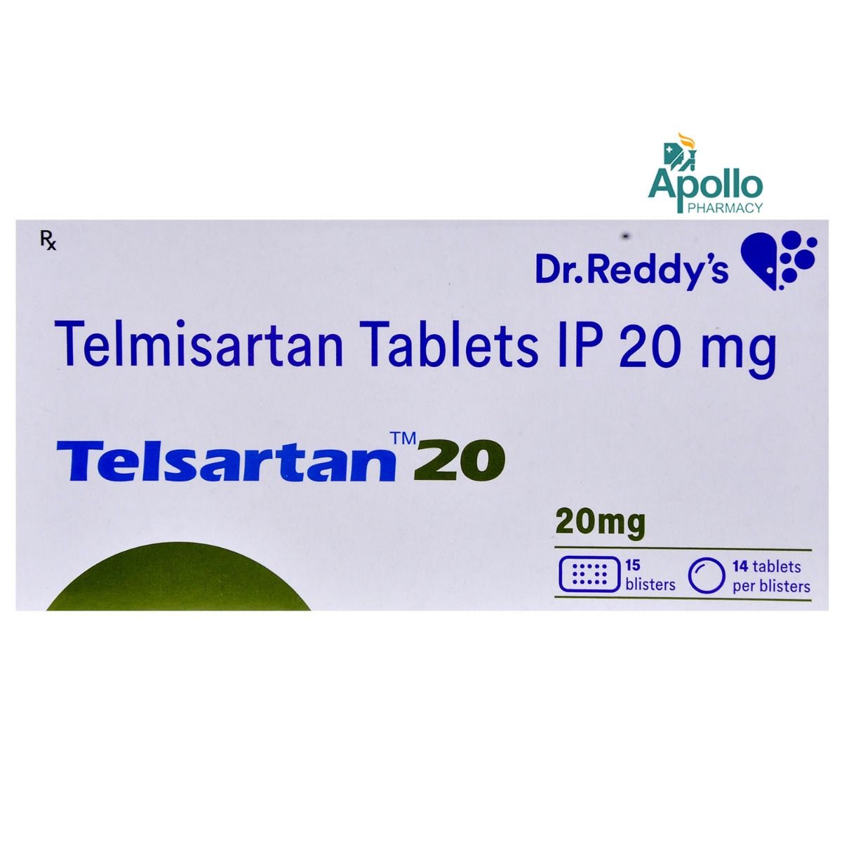 Telsartan 20 Tablet 14's Price, Uses, Side Effects, Composition ...