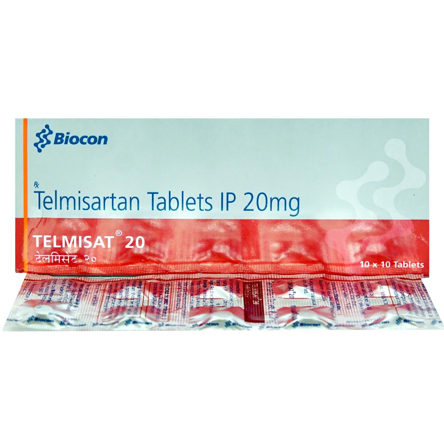 Telmisat 20 Tablet | Uses, Side Effects, Price | Apollo Pharmacy