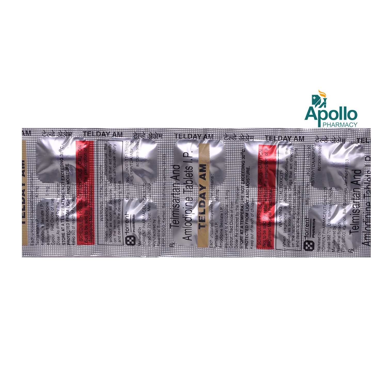 Telday AM Tablet 10's Price, Uses, Side Effects, Composition - Apollo ...