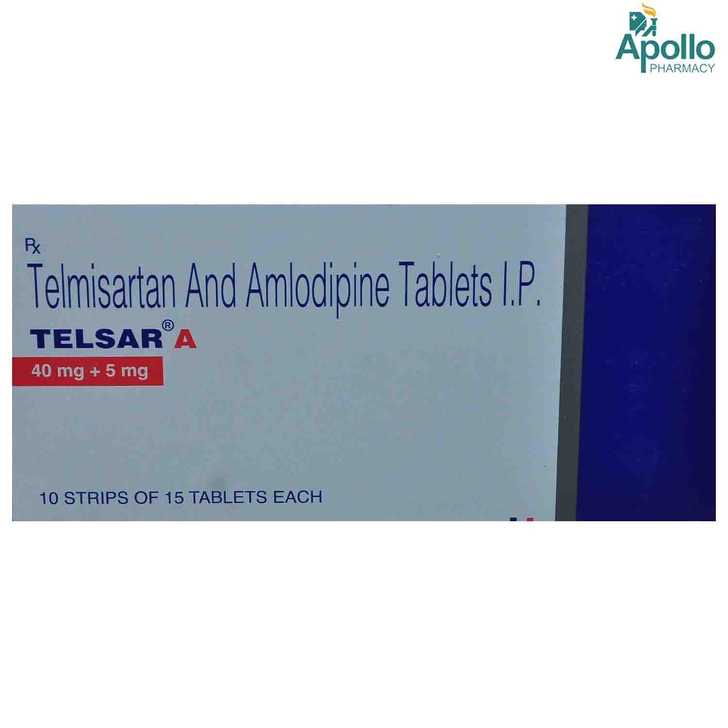 Telsar A Tablet 15's Price, Uses, Side Effects, Composition - Apollo ...