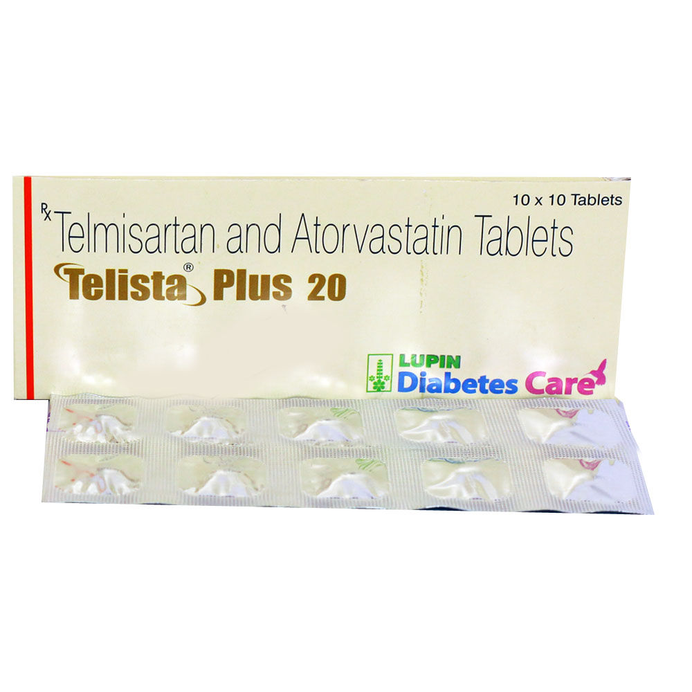 Telista Plus 20 Tablet 10's Price, Uses, Side Effects, Composition ...