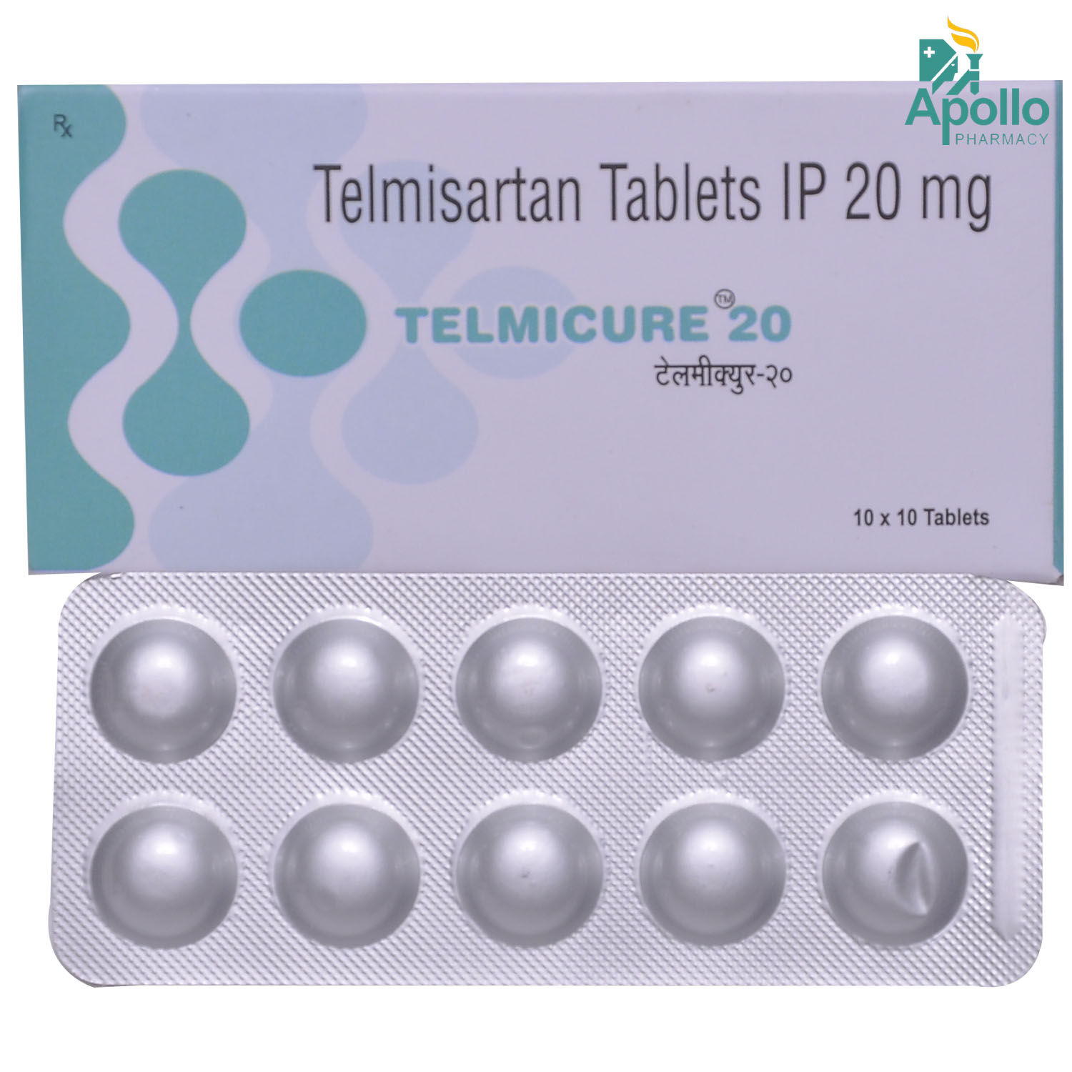 Telmicure 20 Tablet | Uses, Side Effects, Price | Apollo Pharmacy