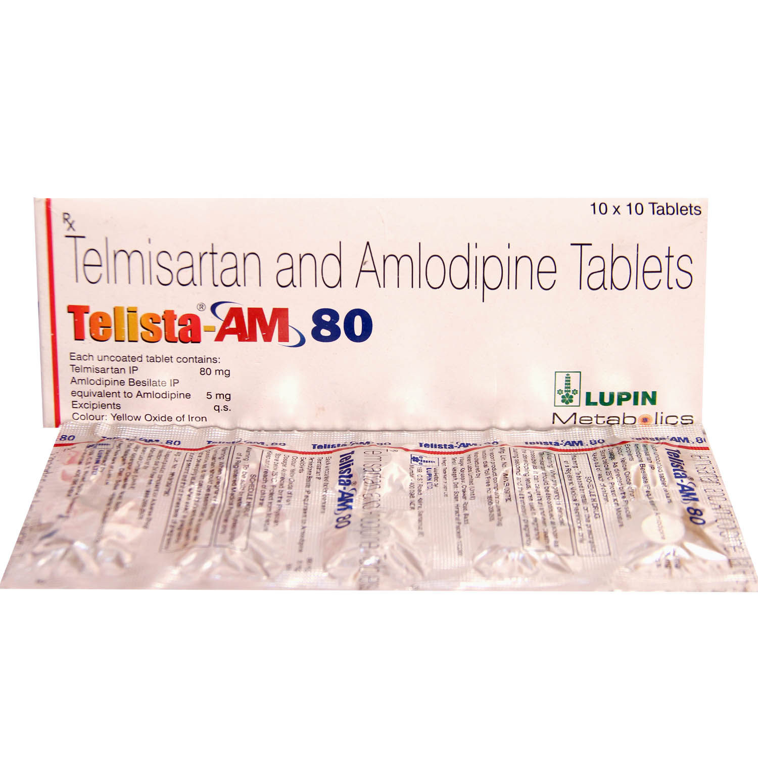 Telista-AM 80 Tablet | Uses, Side Effects, Price | Apollo Pharmacy