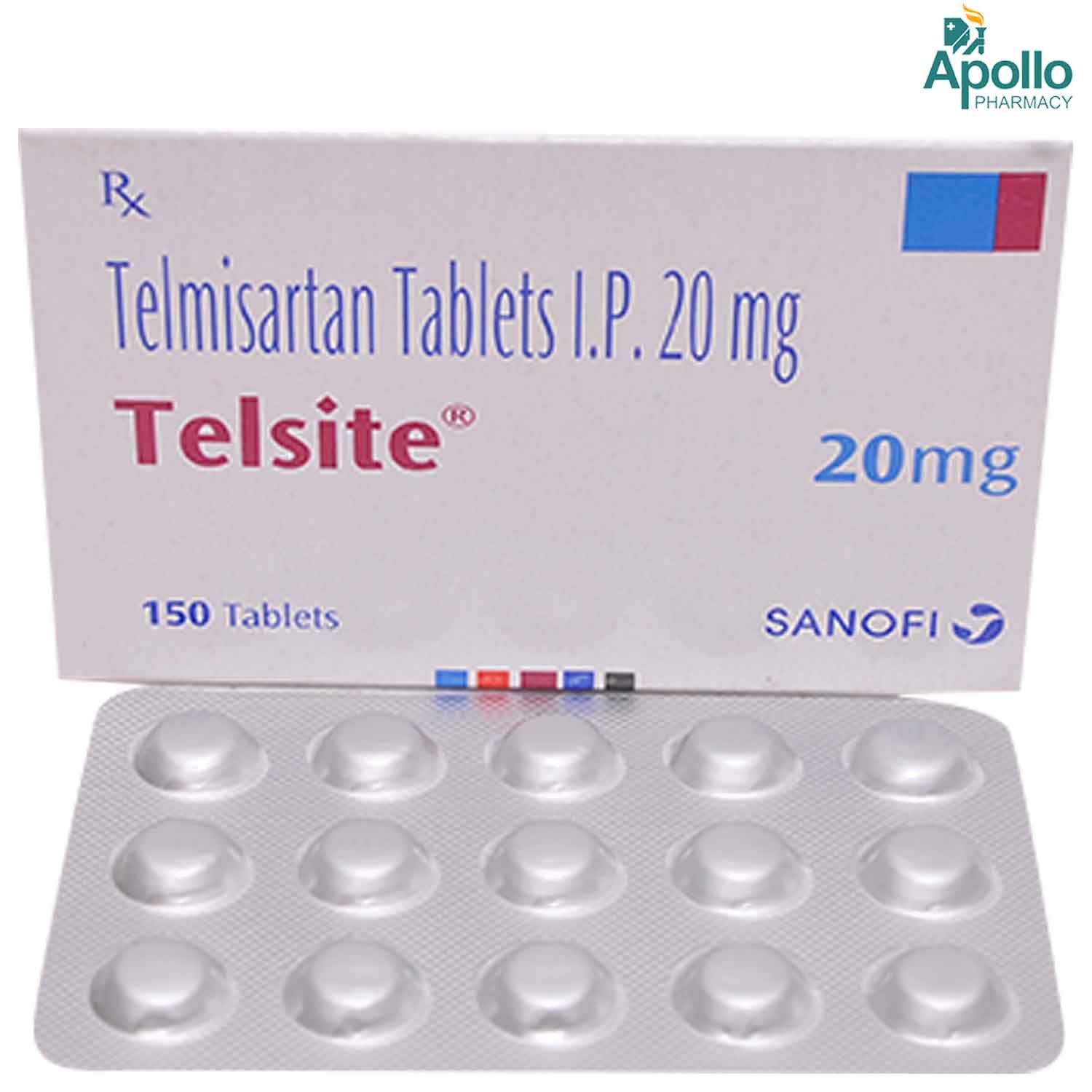 Telsite 20 Tablet 15's Price, Uses, Side Effects, Composition - Apollo ...