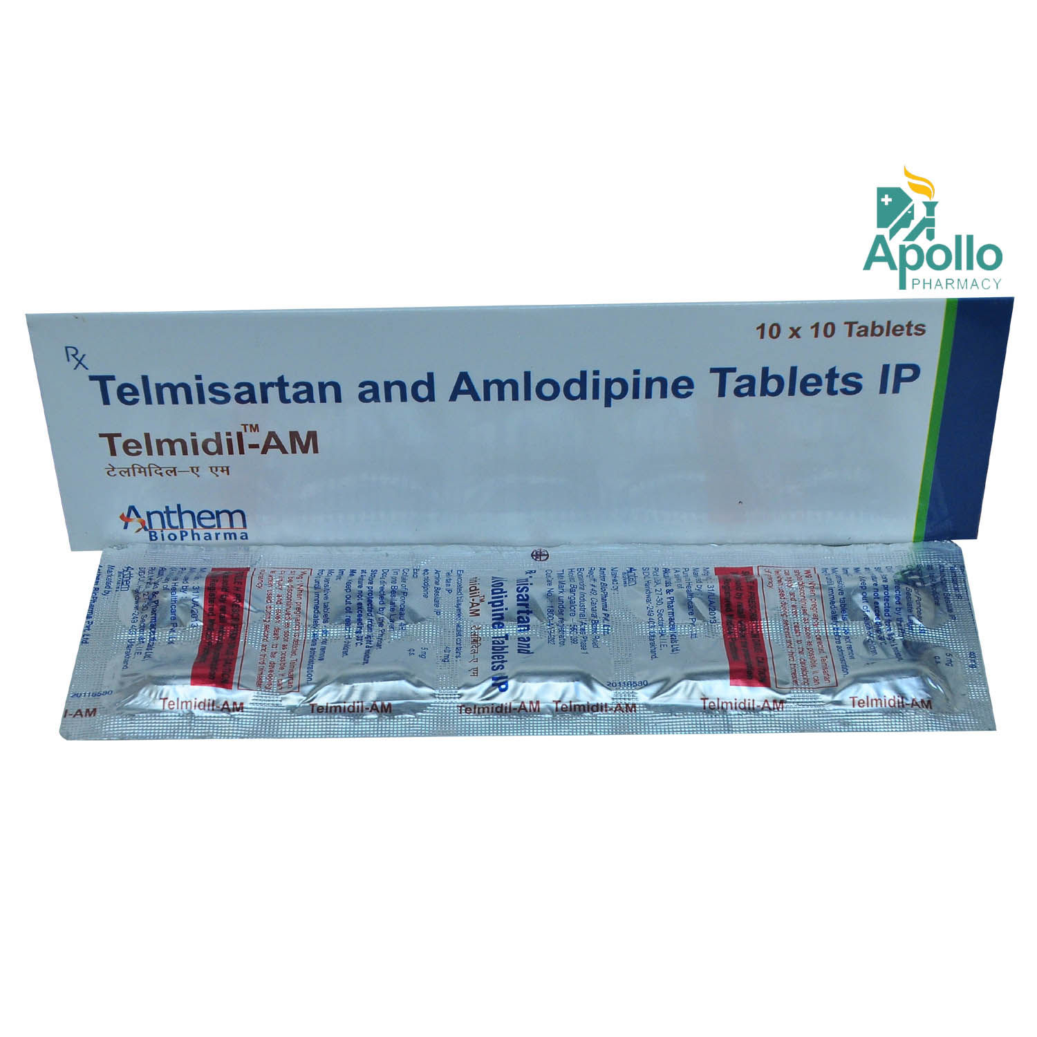 Telmidil AM Tablet 10's Price, Uses, Side Effects, Composition - Apollo ...
