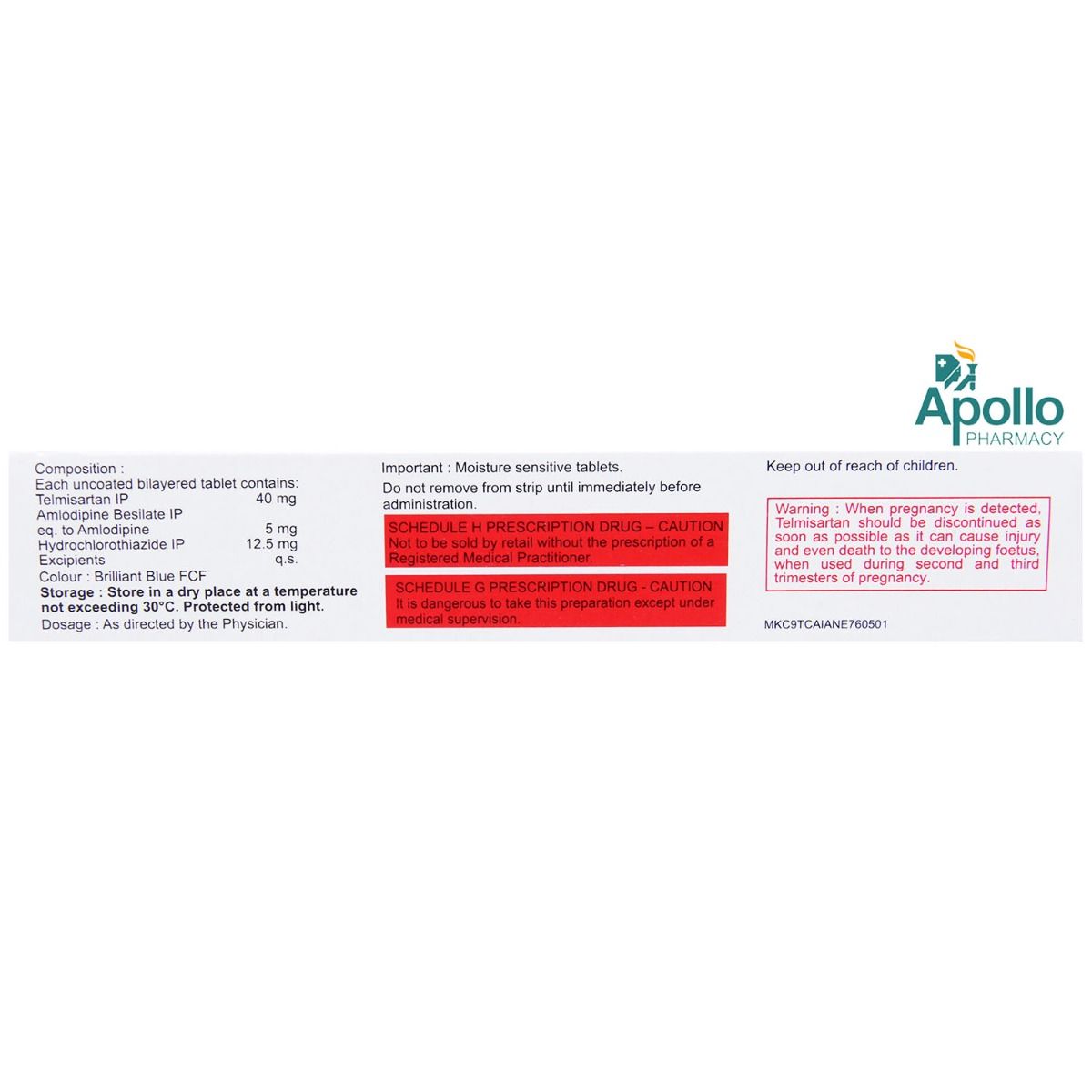 Telmikind-AMH Tablet 10's Price, Uses, Side Effects, Composition ...