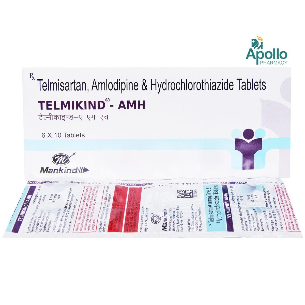Telmikind-AMH Tablet 10's Price, Uses, Side Effects, Composition ...