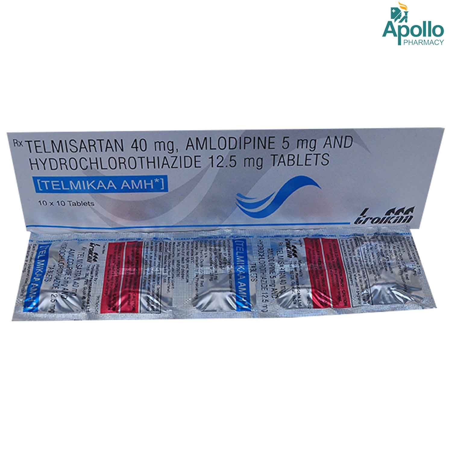 Telmikaa AMH Tablet 10's Price, Uses, Side Effects, Composition ...