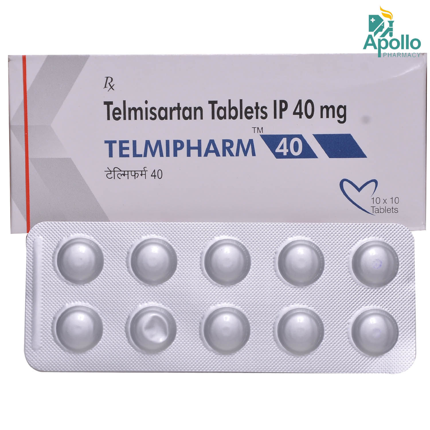 TELMIPHARM 40MG TABLET | Uses, Side Effects, Price | Apollo Pharmacy
