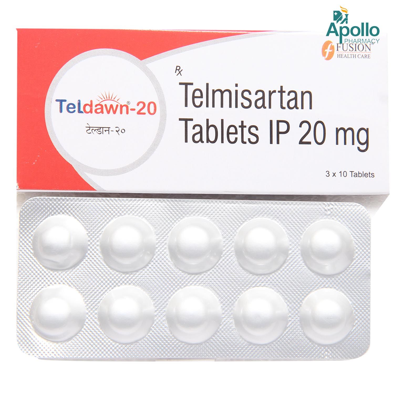 Teldawn 20 Tablet | Uses, Side Effects, Price | Apollo Pharmacy