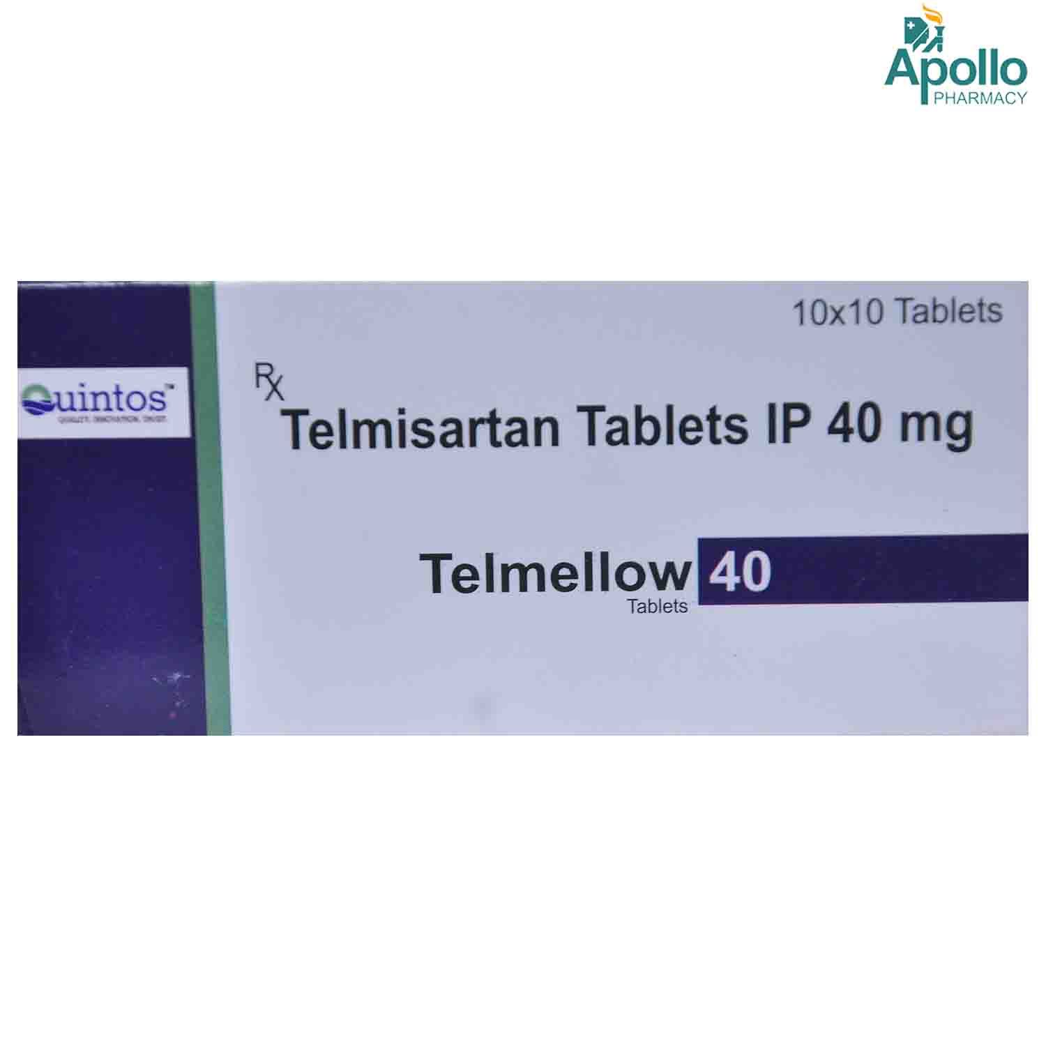TELMELLOW 40 TABLET | Uses, Side Effects, Price | Apollo Pharmacy