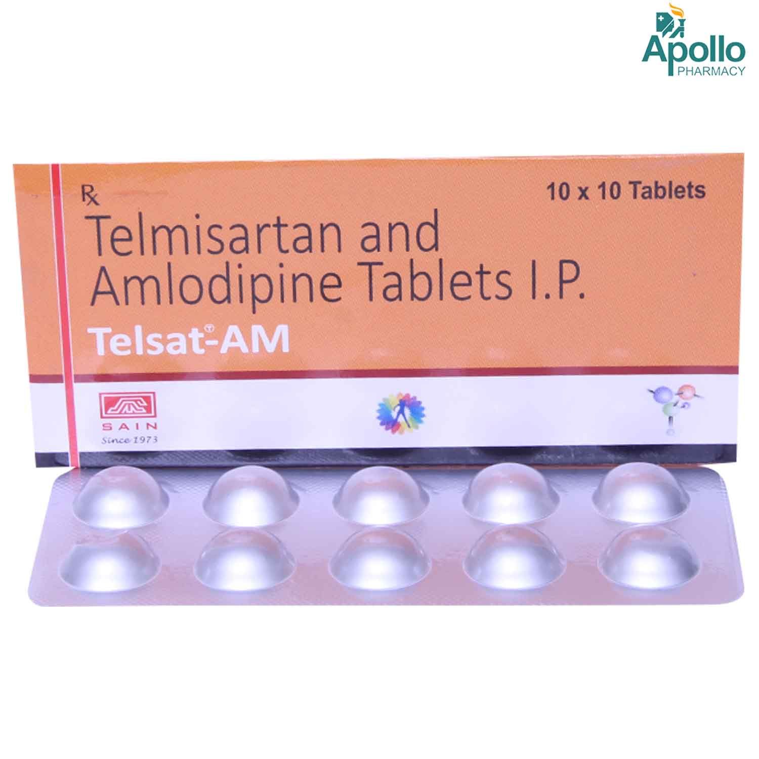 TELSAT AM TABLET 10'S Price, Uses, Side Effects, Composition - Apollo ...