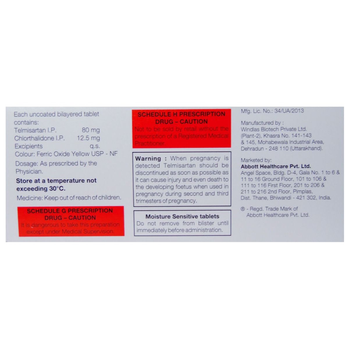 Telpres CT 80 Tablet 10's Price, Uses, Side Effects, Composition ...