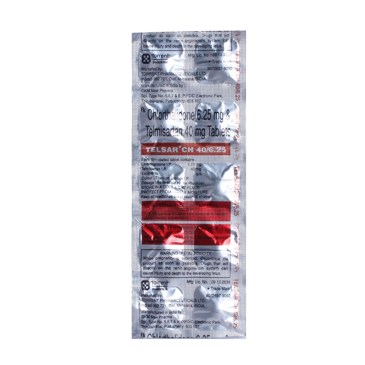 Telsar CH 40/6.25 Tablet | Uses, Side Effects, Price | Apollo Pharmacy