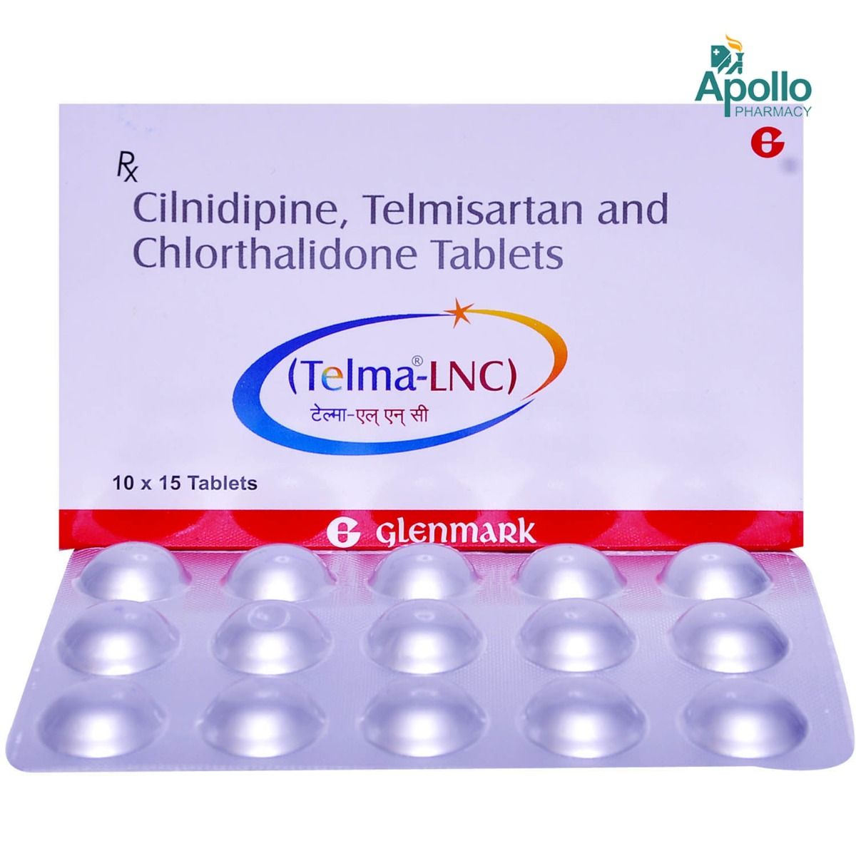 Telma-Lnc Tablet 15's Price, Uses, Side Effects, Composition - Apollo ...