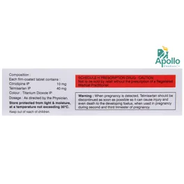 Telvas-LN 40 Tablet | Uses, Side Effects, Price | Apollo Pharmacy