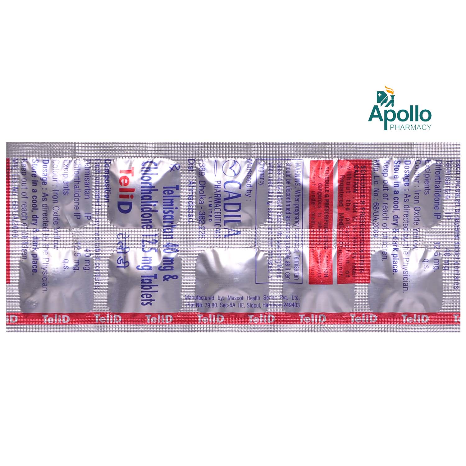 Telinor-40 Tablet 15's Price, Uses, Side Effects, Composition - Apollo ...