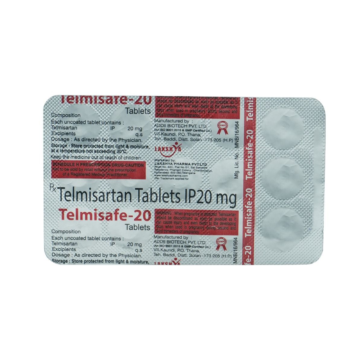 Telmisafe-20 Tablet | Uses, Side Effects, Price | Apollo Pharmacy